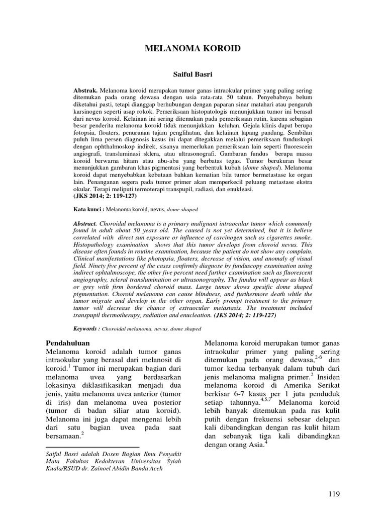 Melanoma Koroid PDF | PDF