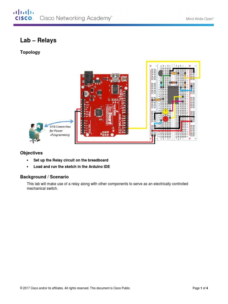 2.2.4.3 Lab - Relays | PDF | Arduino | Relay