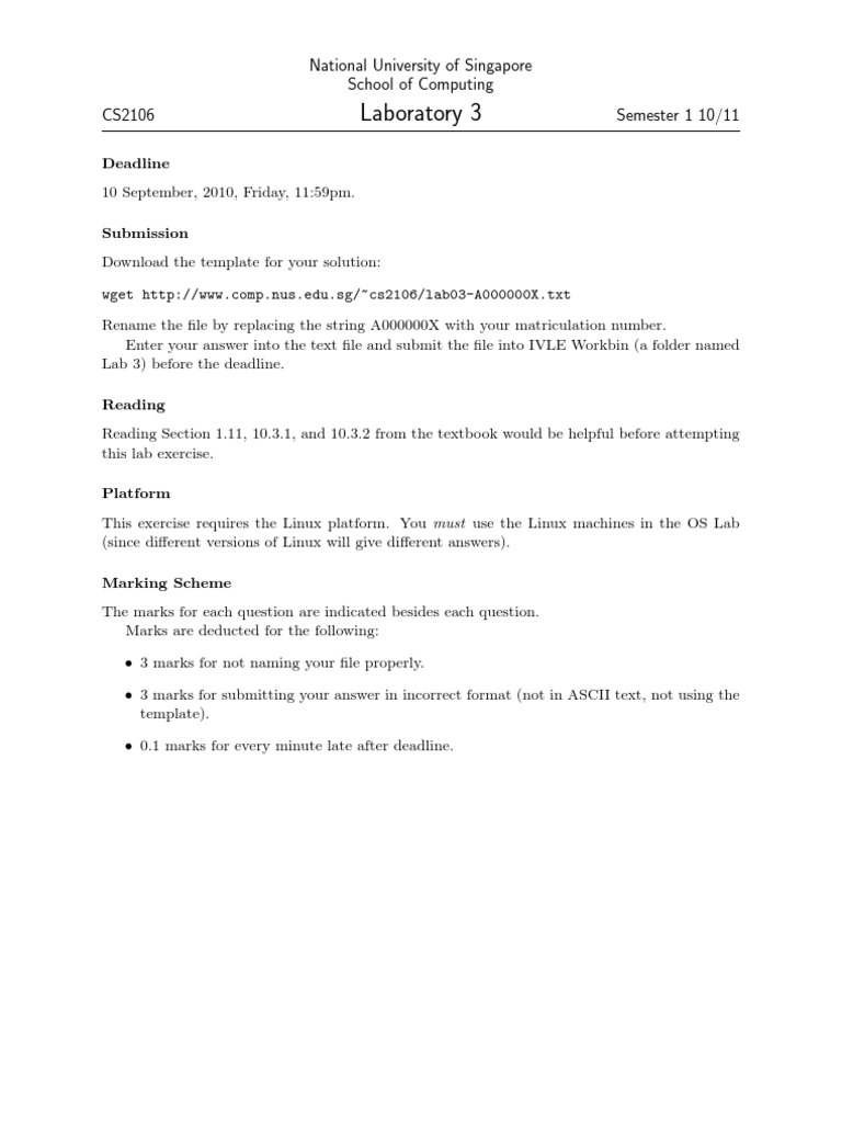 Cs2106 Lab 3 Pdf Computer File Computer Program 