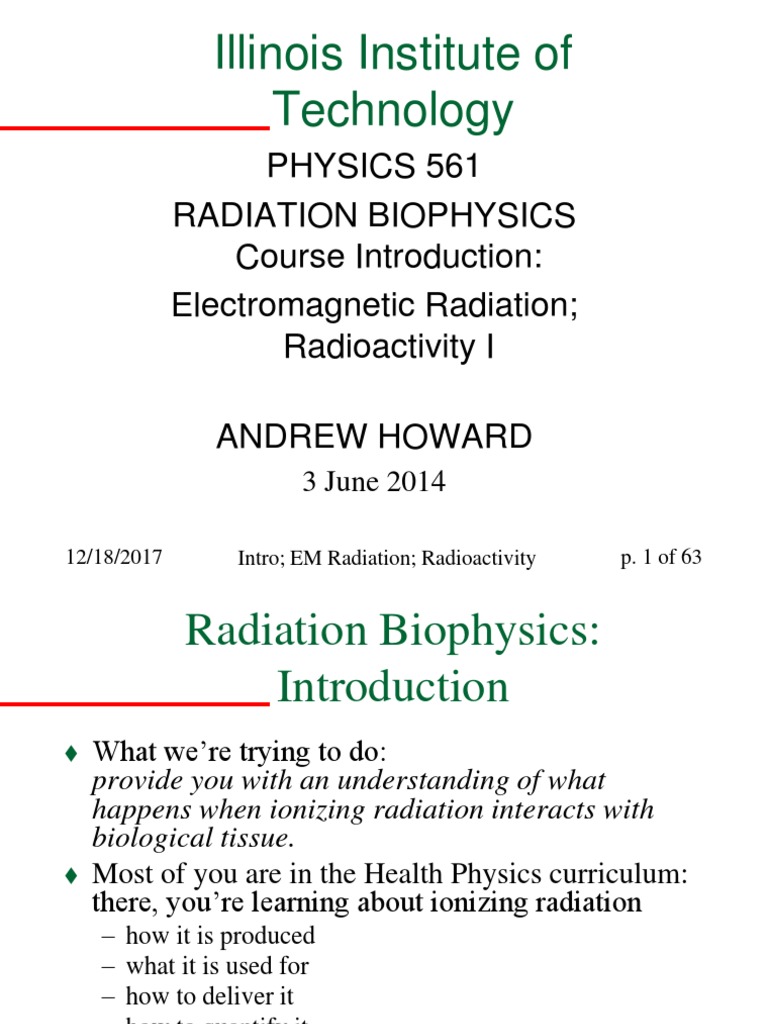 Illinois Institute of Technology | PDF | Radioactive Decay | Nuclear ...