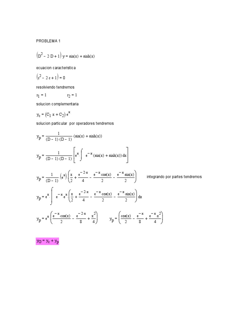 Examen Final Ecuaciones Diferenciales | PDF