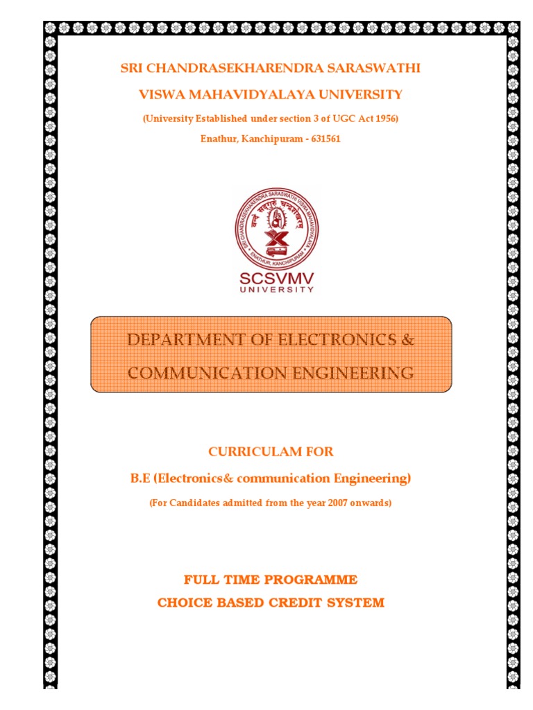 BE ECE Regular Syllabus | PDF | Electrical Impedance | Equations