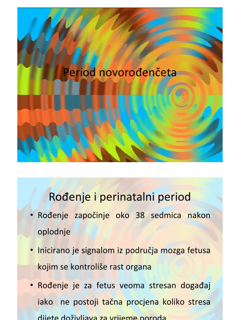 Novorodjence I Psihomotorni Razvoj PDF | PDF