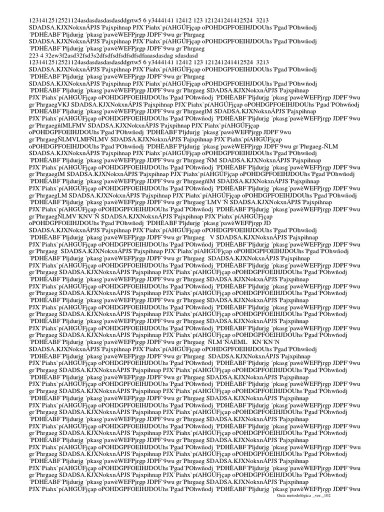 Undecipherable Document Containing Repeated Phrases and Unrecognized ...