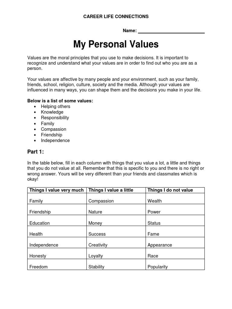 Values 1 | PDF