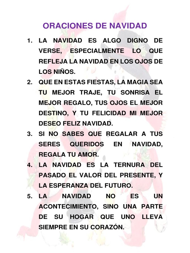 Oraciones de Navidad | PDF