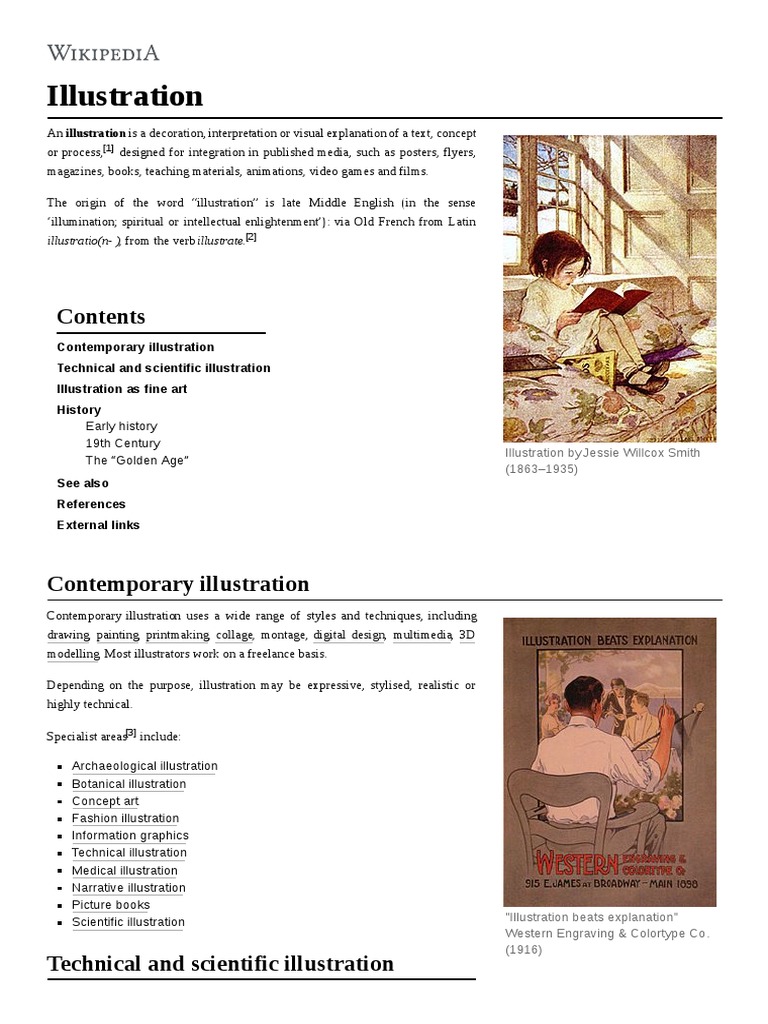 Illustration: Illustratio (N-), From The Verb Illustrate | PDF ...