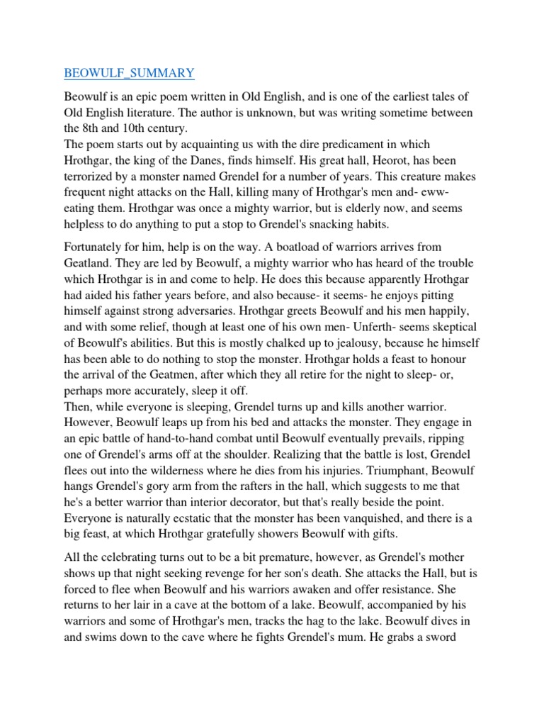 Beowulf | PDF | Beowulf | Old English Poems