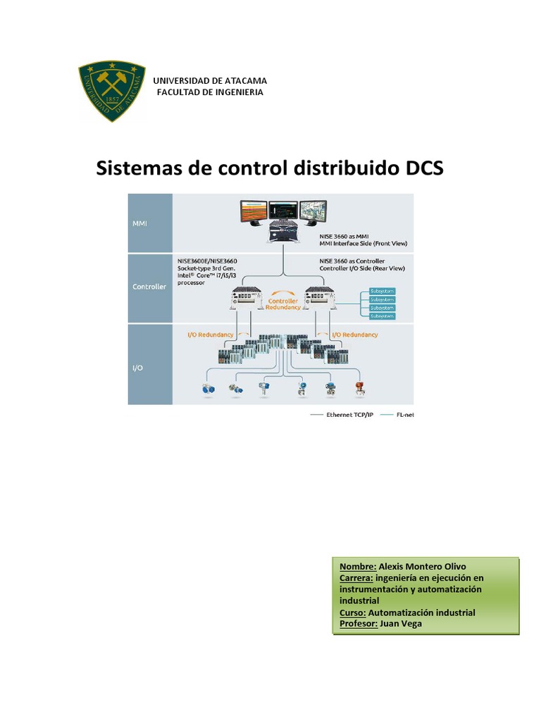 Sistemas de Control Distribuido DCS | PDF | Controlador lógico programable | Sistema de control
