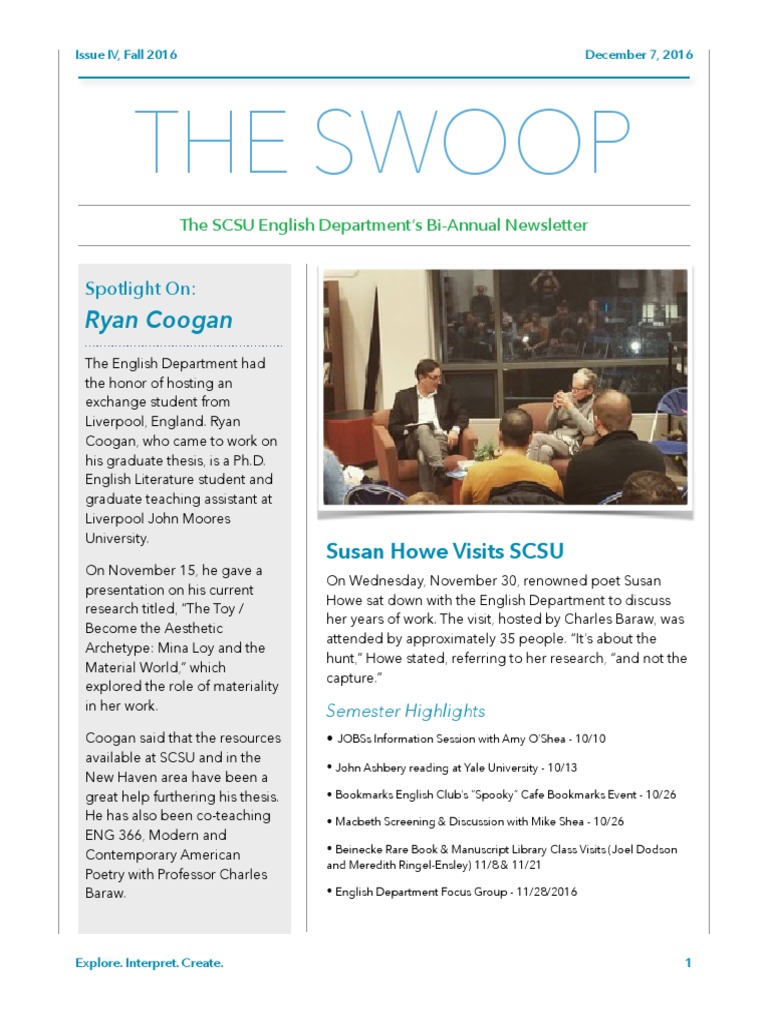 The Swoop Draft 2 12 2016 | PDF | Poetry