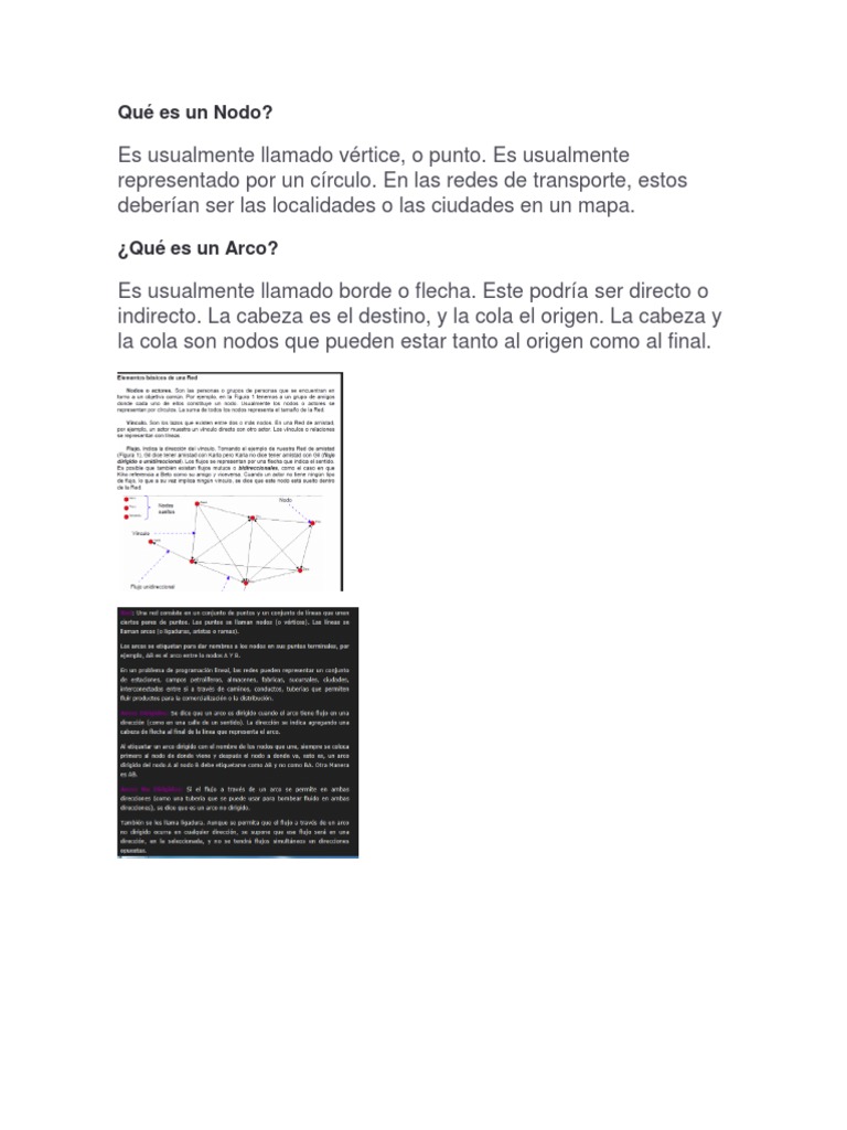 Qué Es Un Nodo | PDF | Programación lineal | Conceptos matemáticos