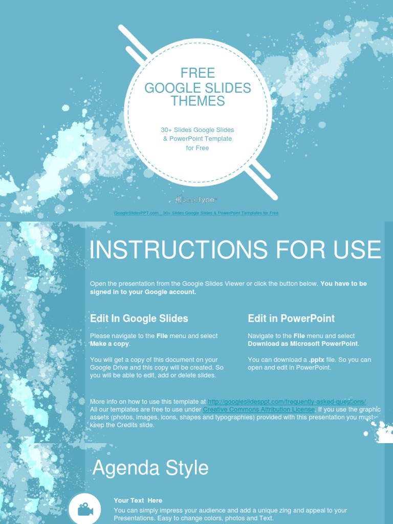 Abstract Watercolored Splashes Google Slides Themes | PDF | Microsoft ...
