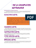 Functions of PC Keyboards | PDF | Computer Keyboard | Input/Output