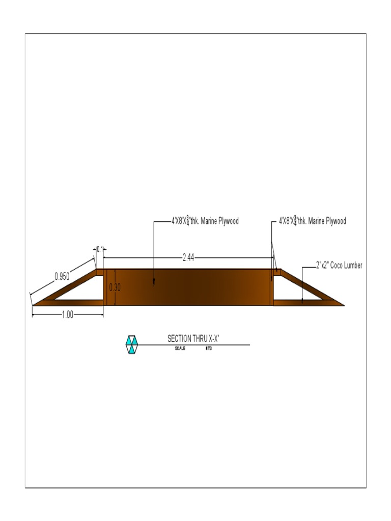 Section Thru X-X River Platform | PDF