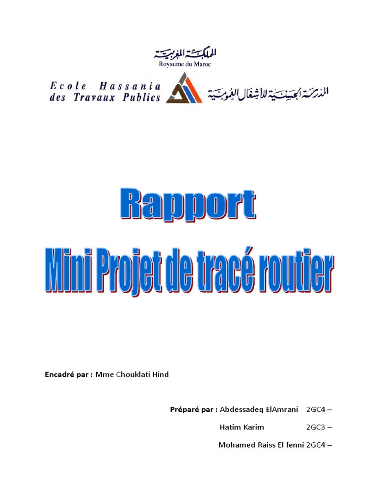 Rapport Tracé Routier | PDF | Géométrie | Mesure géométrique