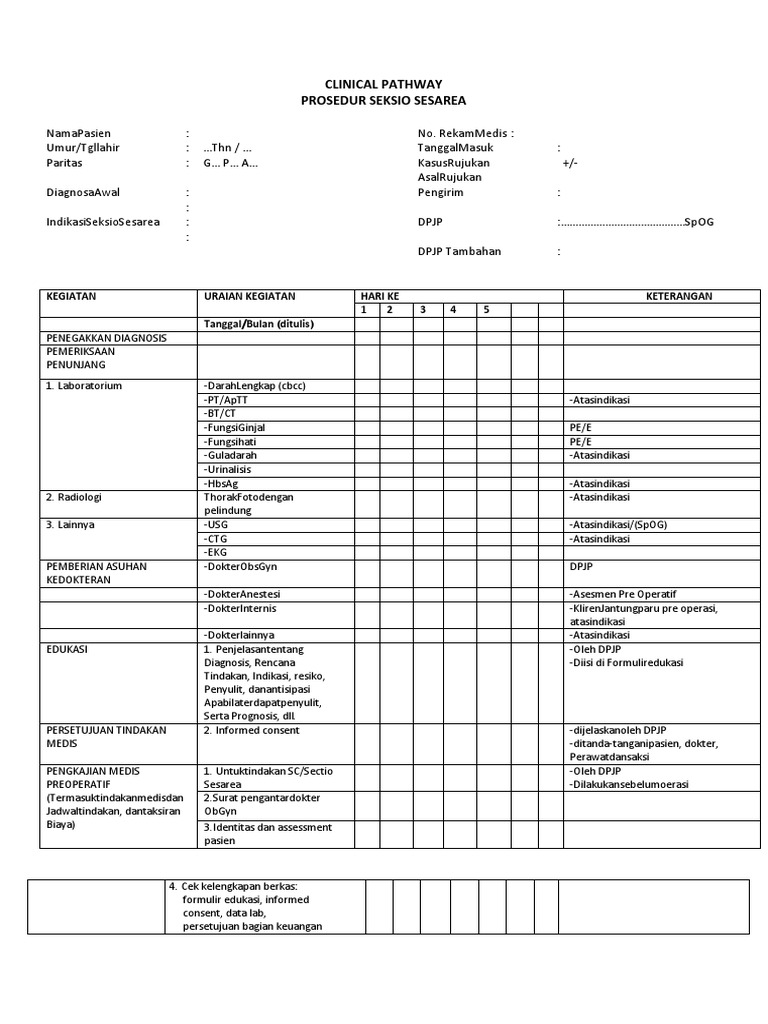 Clinical Pathway SC | PDF