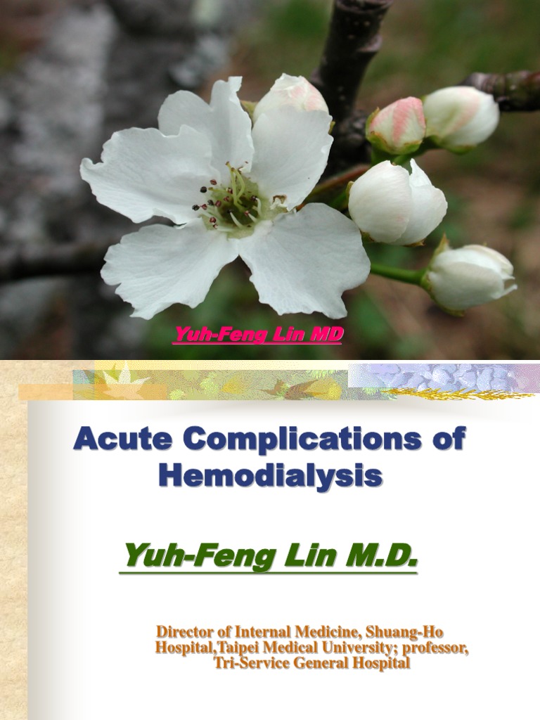 Acute Hemodialysis Complications Overview | PDF | Blood Pressure | Dialysis