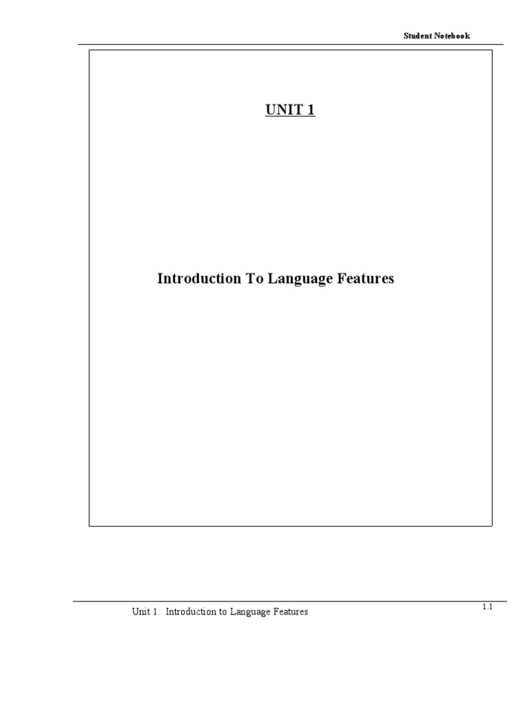 Introduction to COBOL Language Features | PDF | Computer Science ...