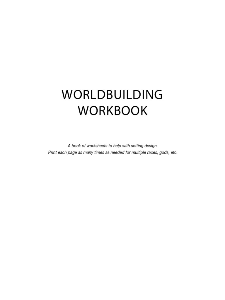 Worldbuilding Workbook for Fantasy Settings | PDF | Religious Belief ...