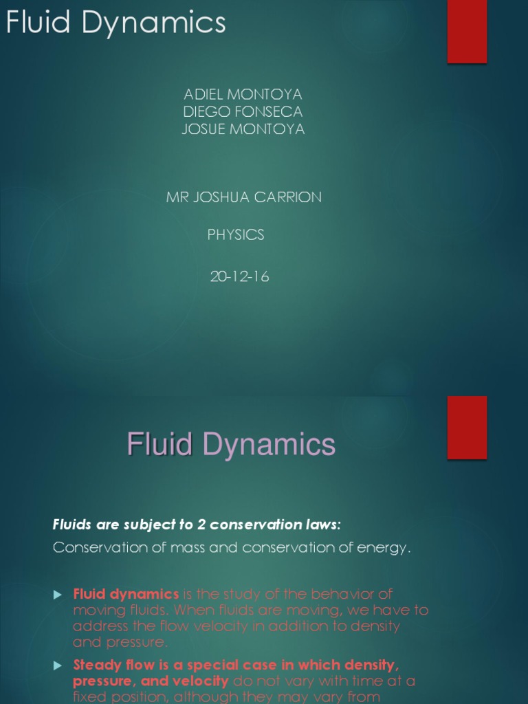 Fluid Dynamics: An Analysis of Conservation Laws and Their Applications ...