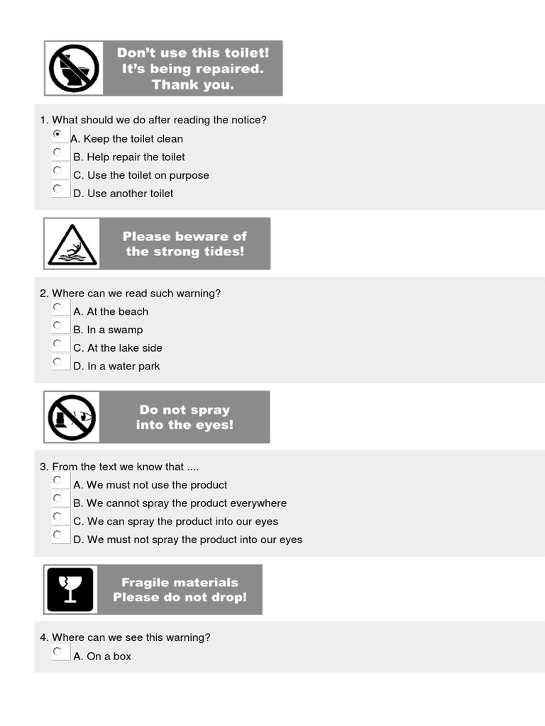 Notice Caution Warning | PDF