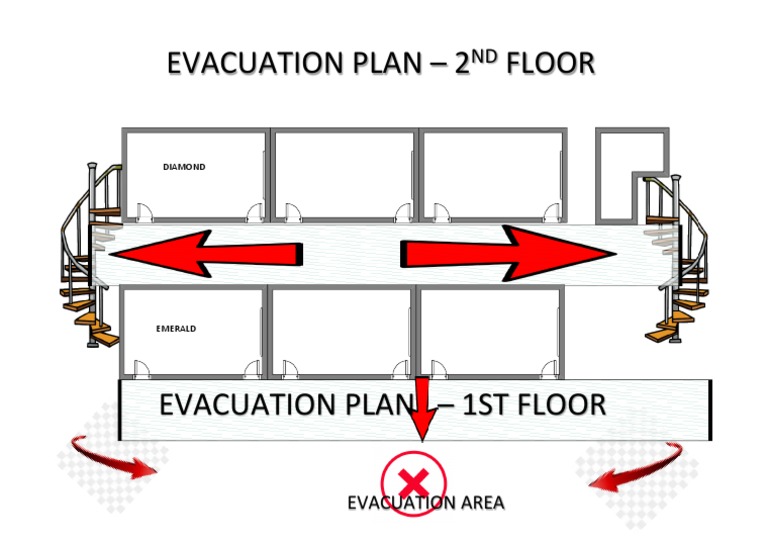 Evacuation Plan - 2 Floor | PDF