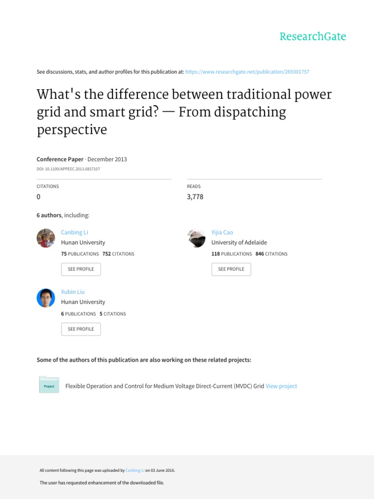 What's The Difference Between Traditional Power Grid and Smart Grid ...
