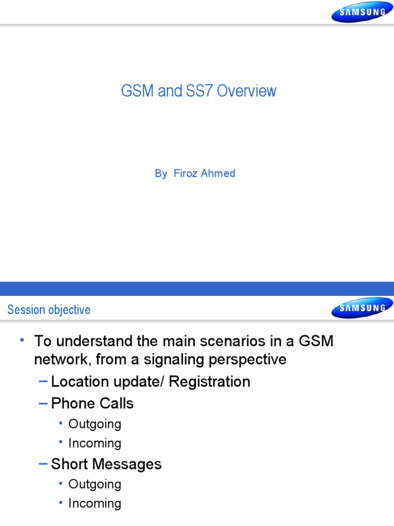 GSM SS7 Overview | PDF | Computer Networking | Mobile Telecommunications