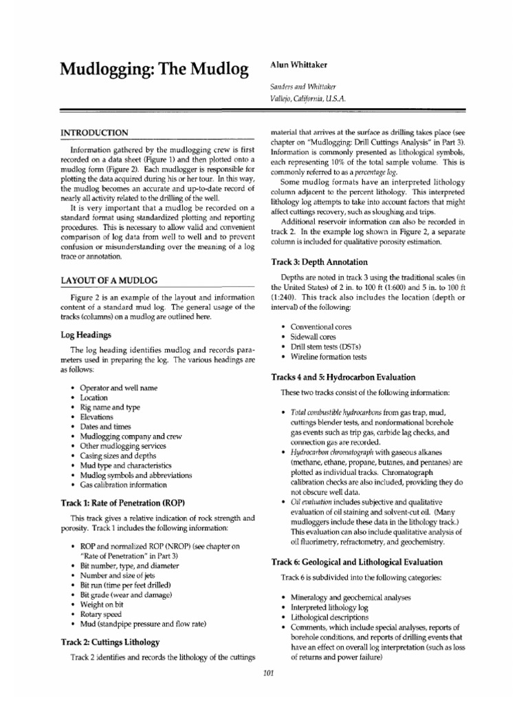 Mud-Log | PDF | Natural Gas | Fuel Production