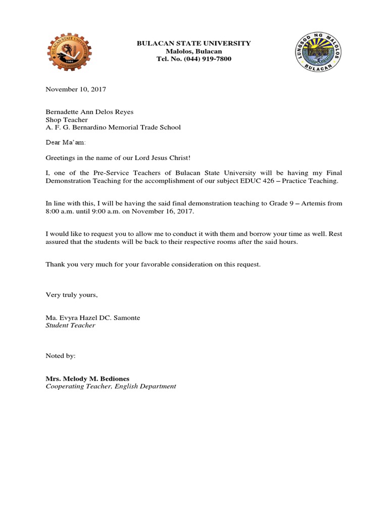 All Request Letter | PDF | Teaching And Learning