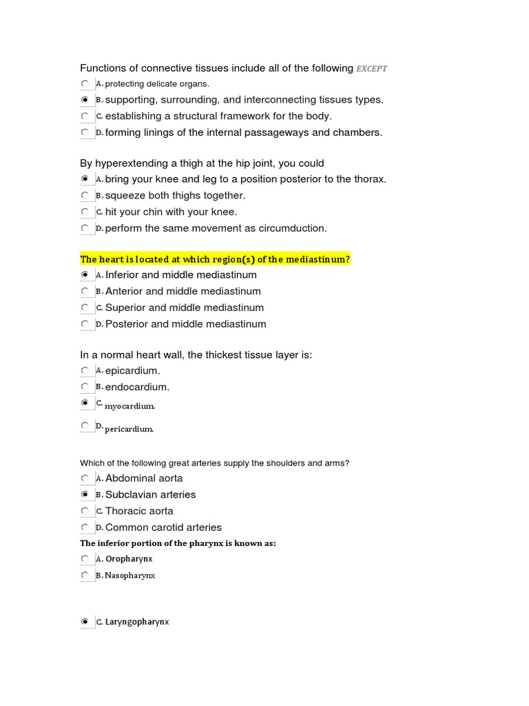 A. Protecting Delicate Organs. B. C. D.: Except | PDF | Aorta | Lung