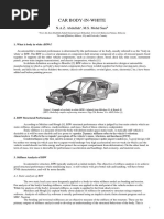 Anatomy of Car Body in White Parts | PDF | Trunk (Car) | Steel