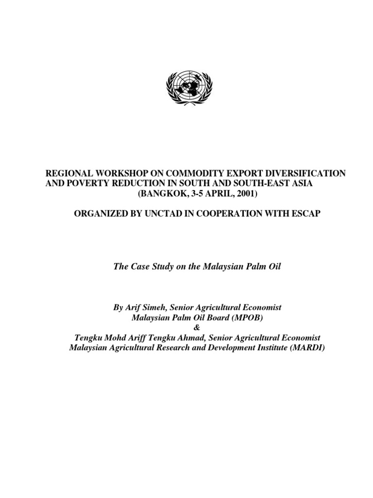 Case Study of Palm Oil 2001 | PDF | Palm Oil | Malaysia