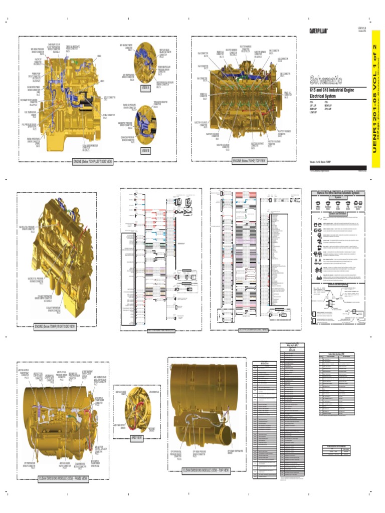 C15 and C18 Industrial Engine Electrical System: View A | PDF | Fuel ...