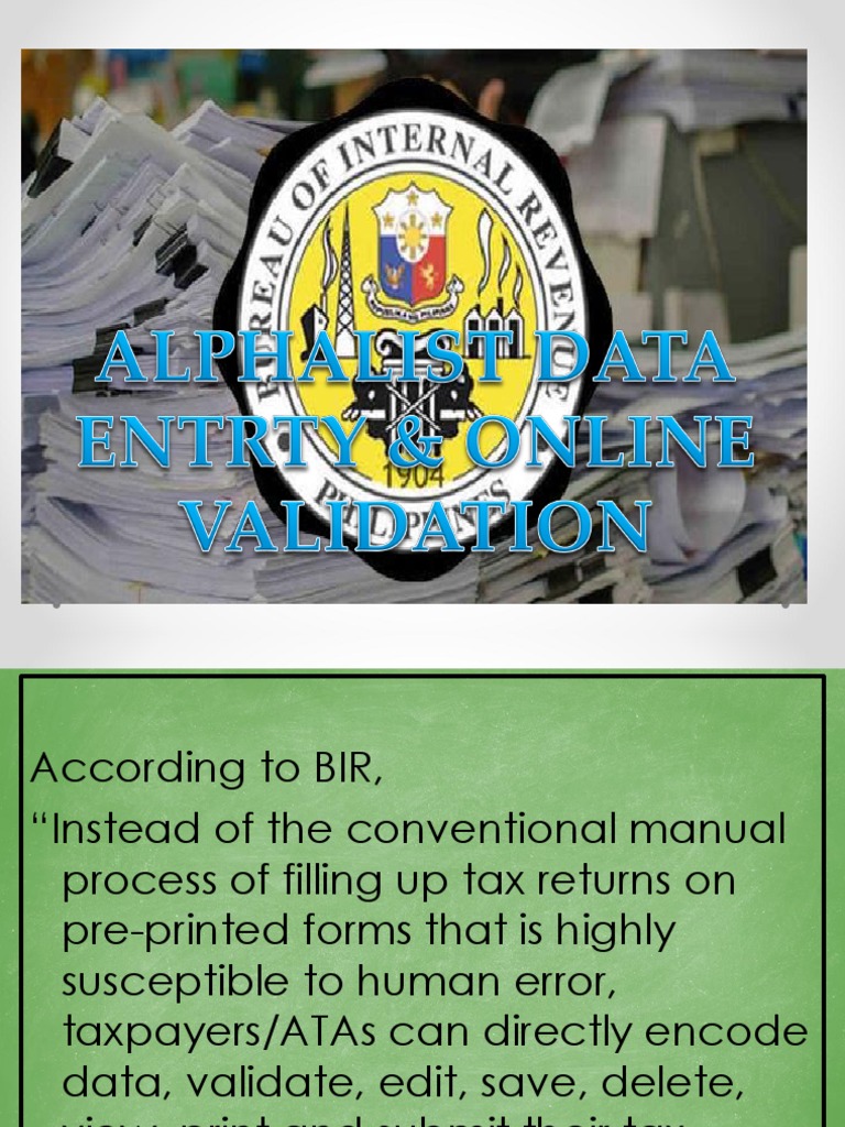 Alpha List Presentation | PDF