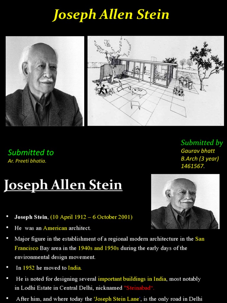 Joseph Allen Stein: Submitted To | PDF | Architectural Design ...
