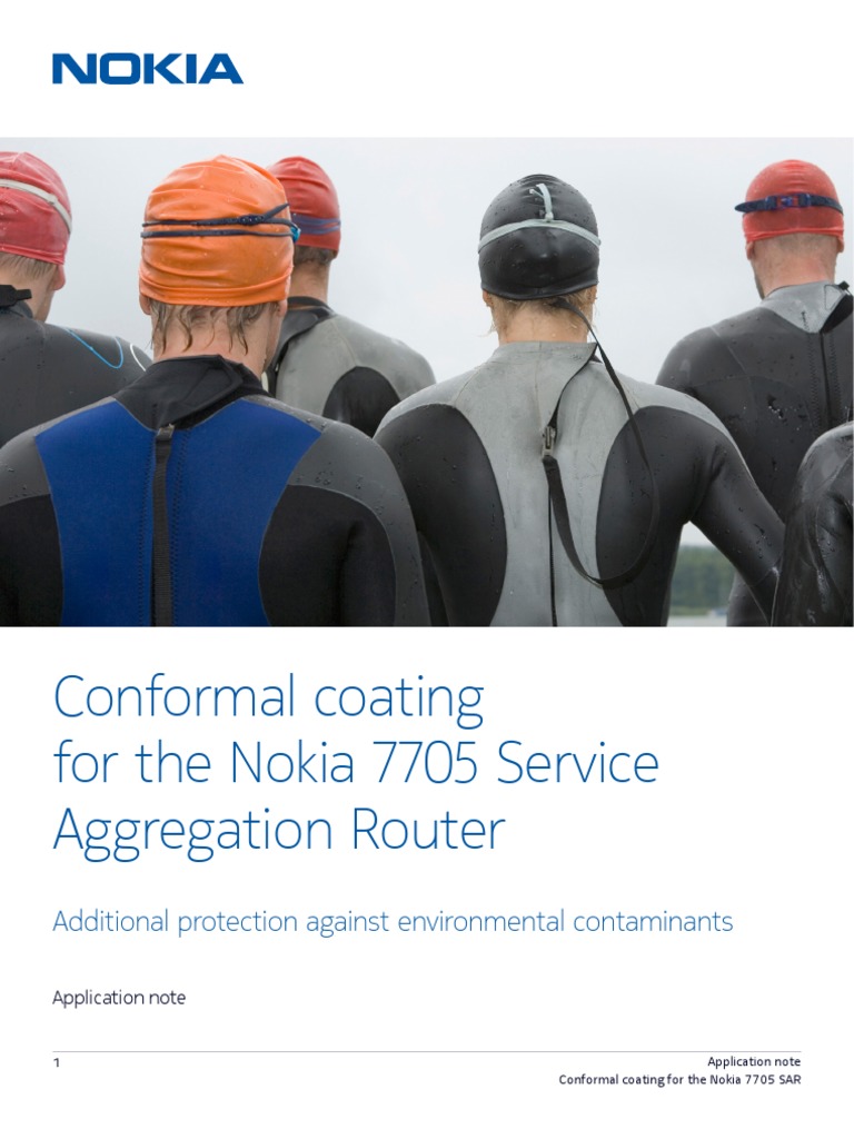 Nokia 7705 SAR Conformal Coating Application Note En | Corrosion | Humidity