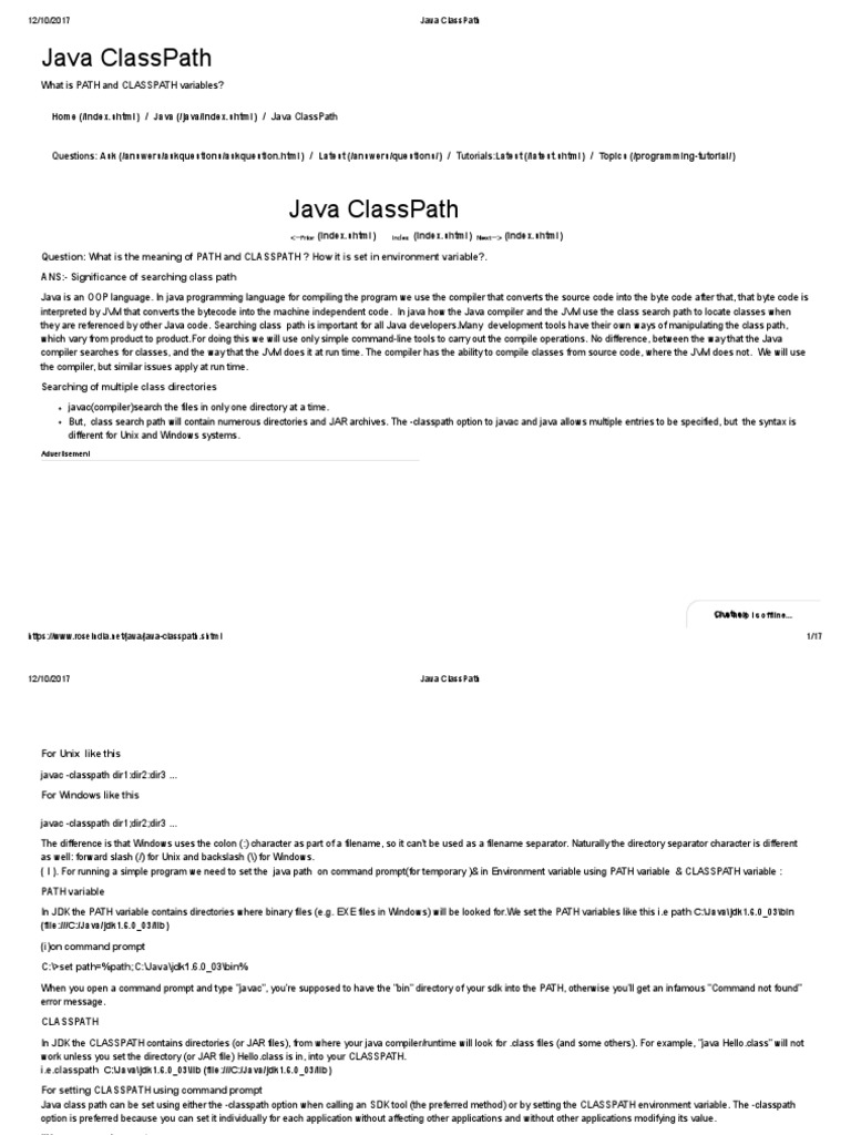 Java Classpath Pdf Java Virtual Machine Java Programming Language