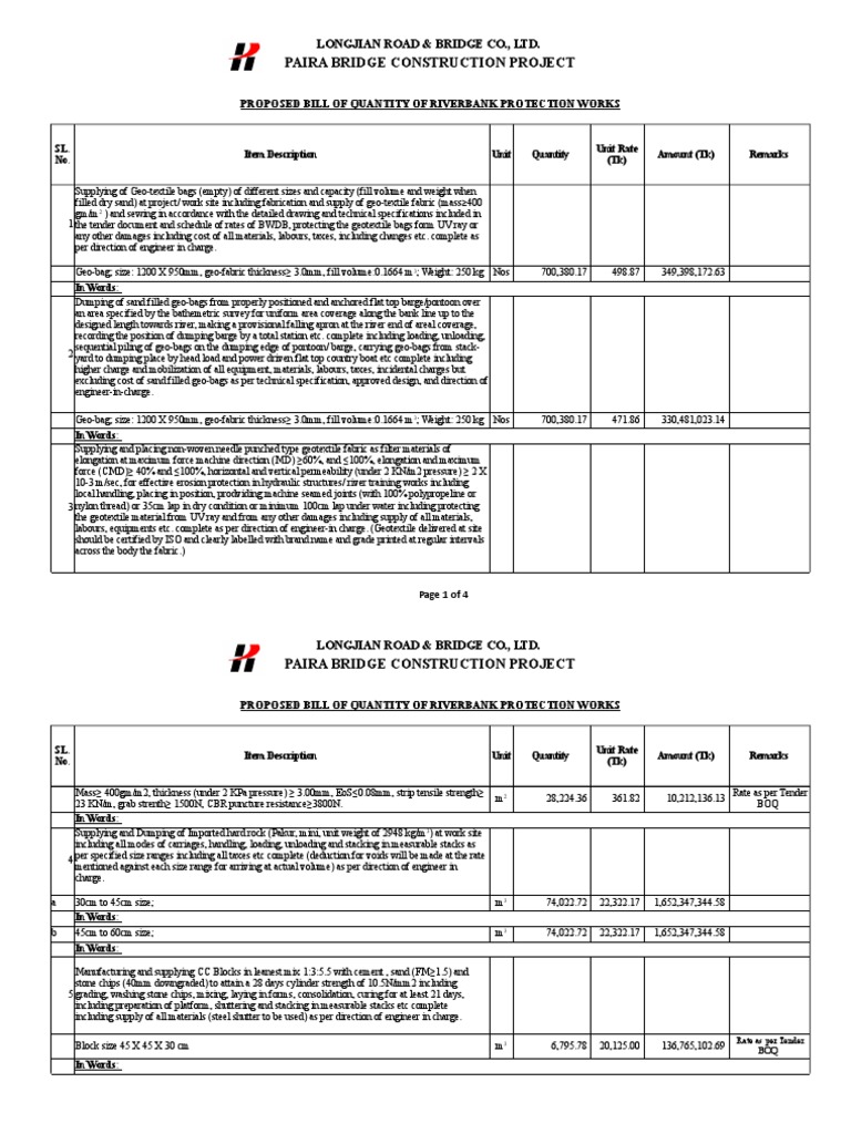 Paira Bridge Construction Project: Longjian Road & Bridge Co., LTD ...