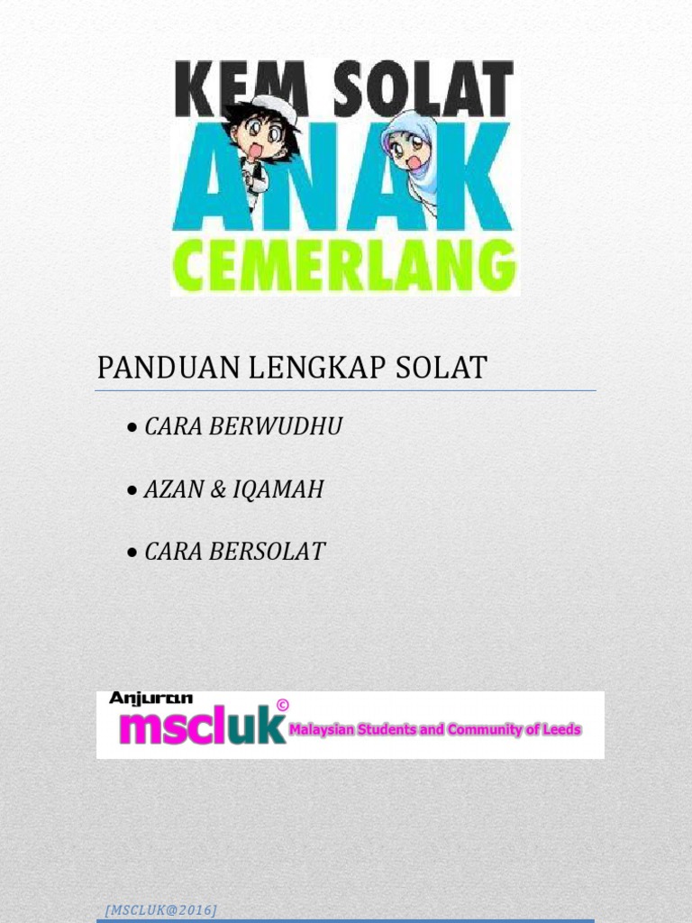 Modul Kem Solat MSCL | PDF