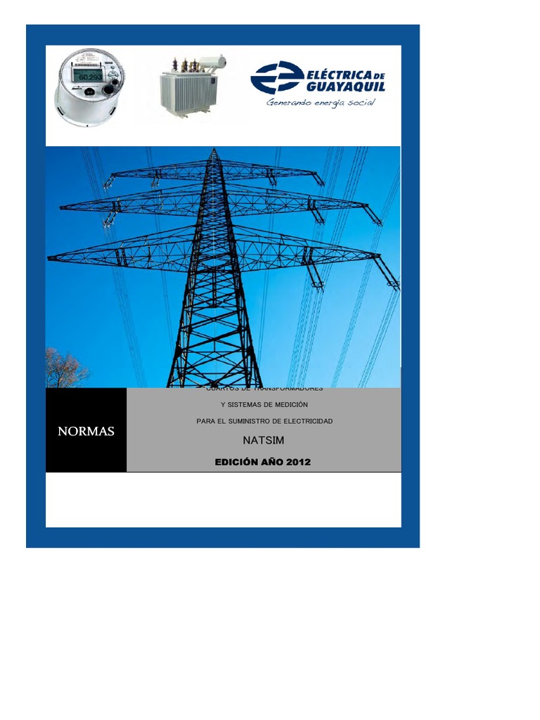 Normas NATSIM 2012 para Acometidas eléctricas | PDF | Corriente ...