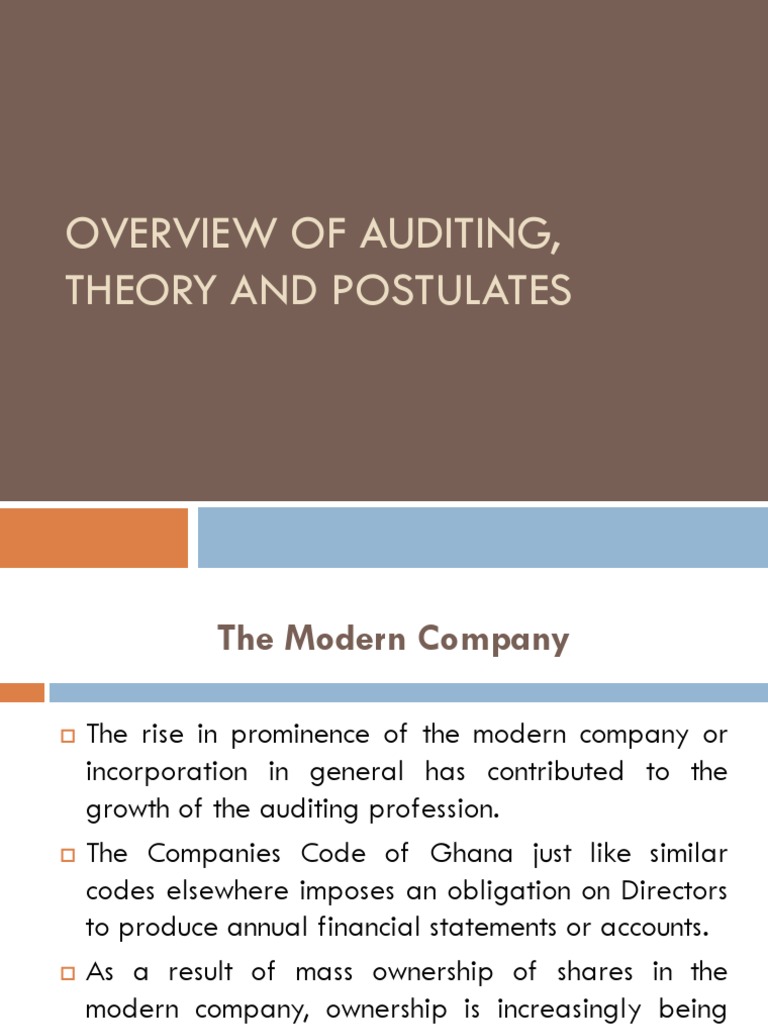 Auditing Lecture (All) | PDF | Internal Audit | Audit