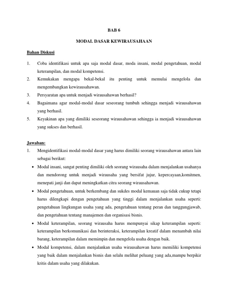 Kwu Bab 6 Dan Bab 7 | PDF