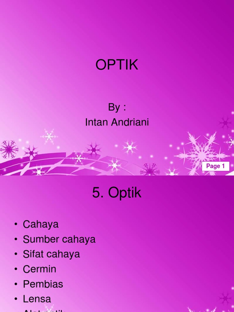 Optik | PDF | Metode & Bahan Ajar