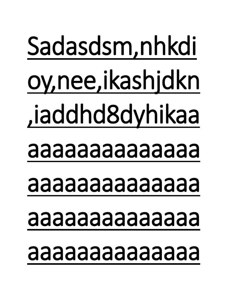 Sadasdsm, Nhkdi Oy, Nee, Ikashjdkn, Iaddhd8dyhikaa Aaaaaaaaaaaaaa ...