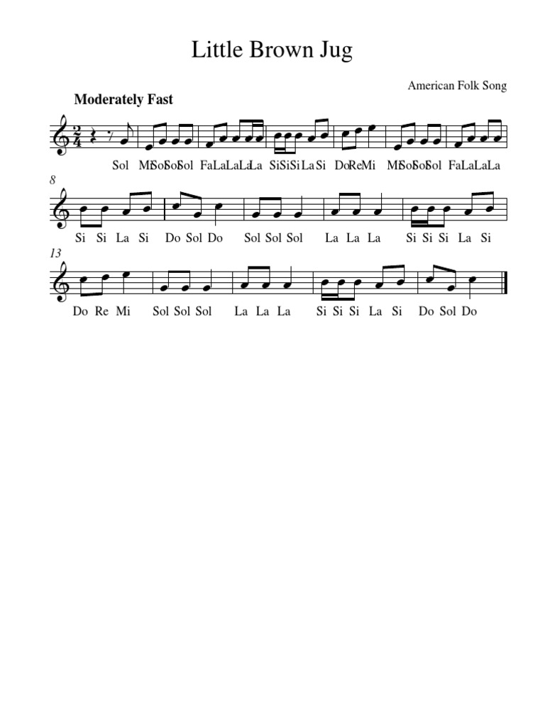 Little Brown Jug | PDF