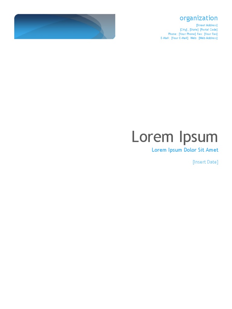 Lorem Ipsum: Organization | PDF