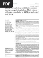 MRC Questionnaire (MRCQ) On Respiratory Symptoms | PDF | Respiratory ...