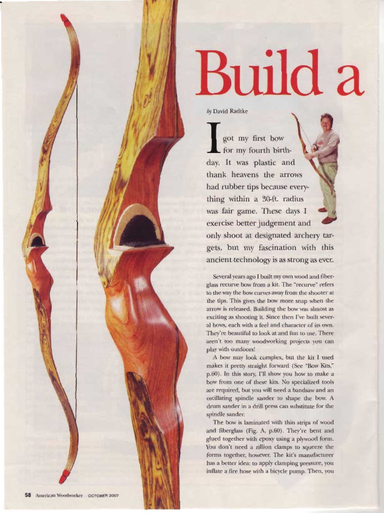 Building A Recurve Bow - American Woodworker - 2007 10 - Issue 131 PDF ...