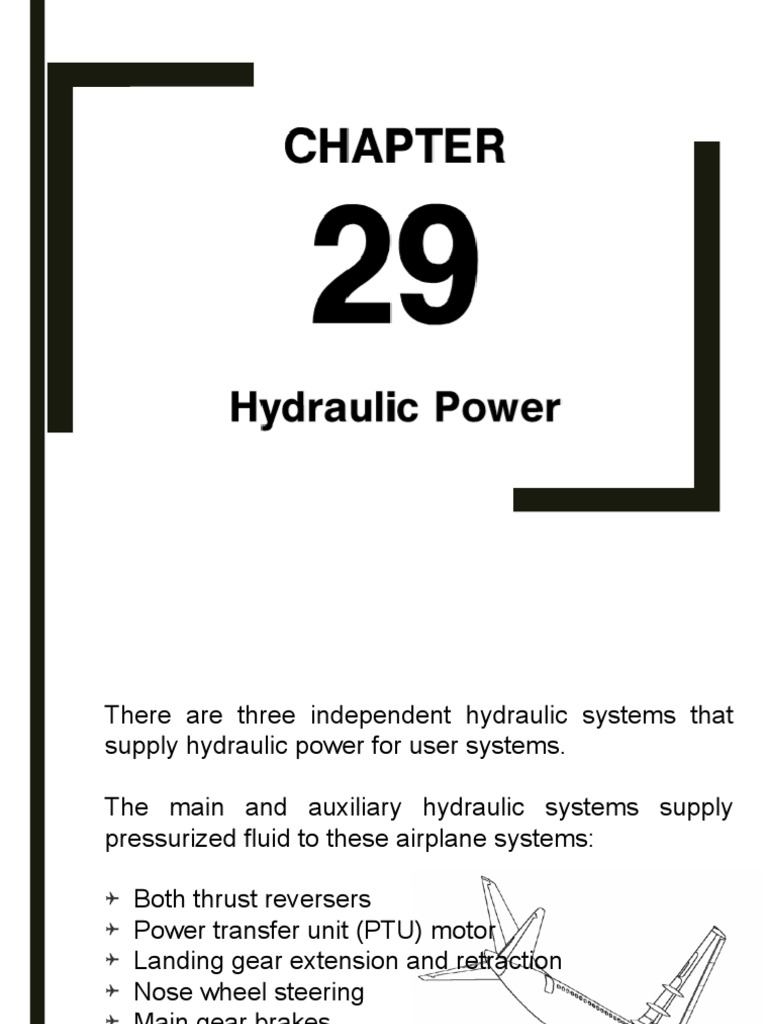 ATA 29 Hydraulics | PDF | Landing Gear | Flight Control Surfaces
